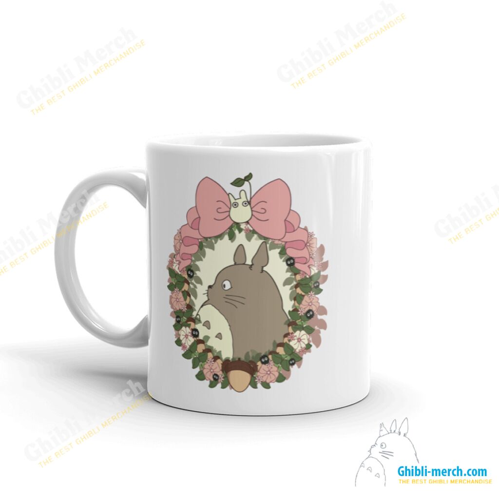 My Neighbor Totoro Circle White glossy mug - Studio Ghibli Mugs