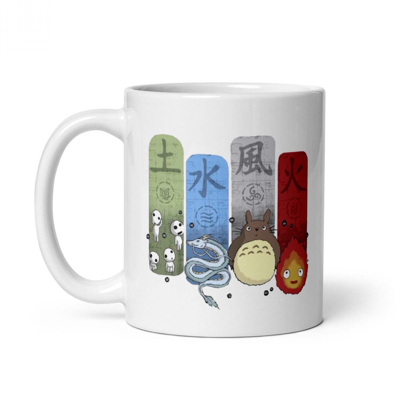 Studio Ghibli Elemental White Glossy Mug - Ghibli Merch Store ...