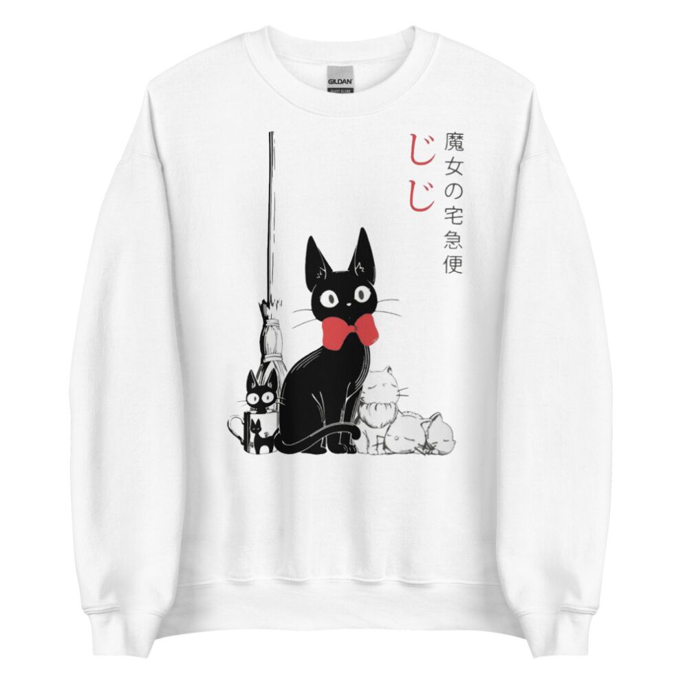 Kiki’s Delivery Service Jiji Sweatshirt – Ghibli Sweatshirt - Studio ...