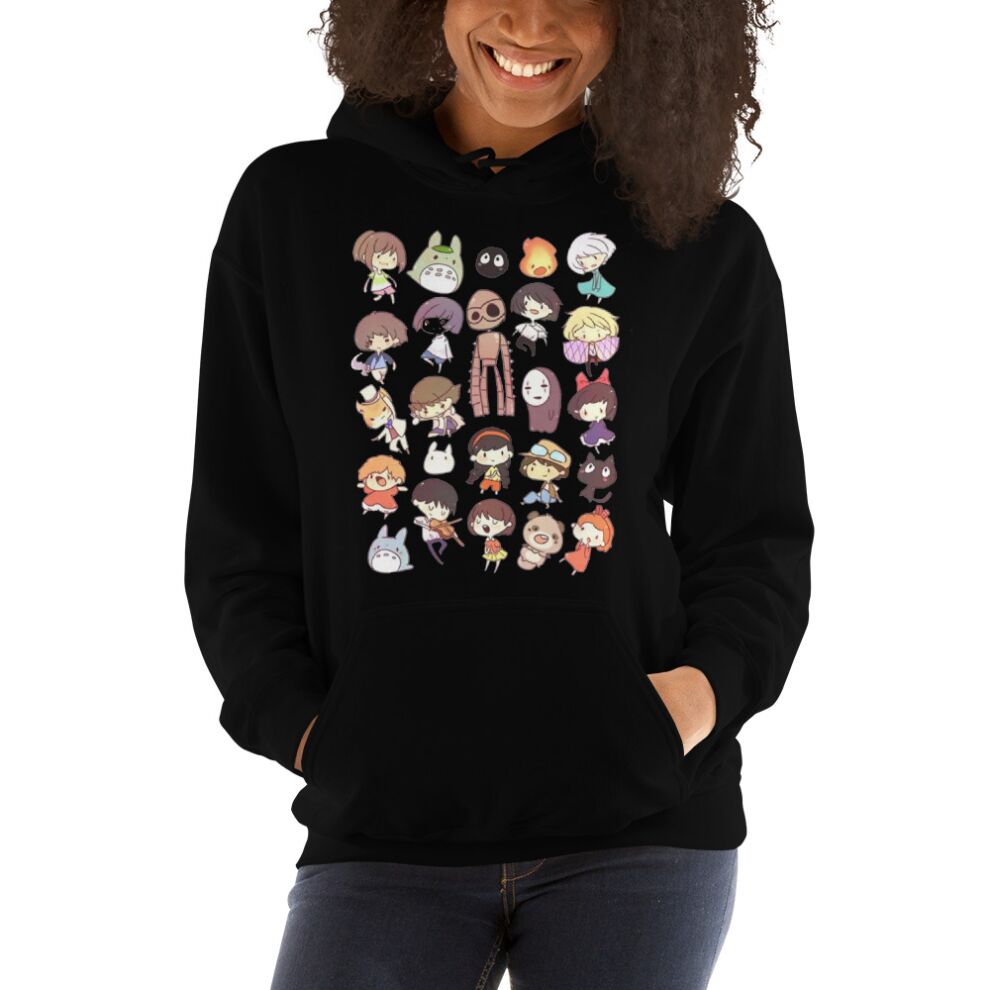 Ghibli Chibi Characters Collections Cute Hoodie - Studio Ghibli Merch ...