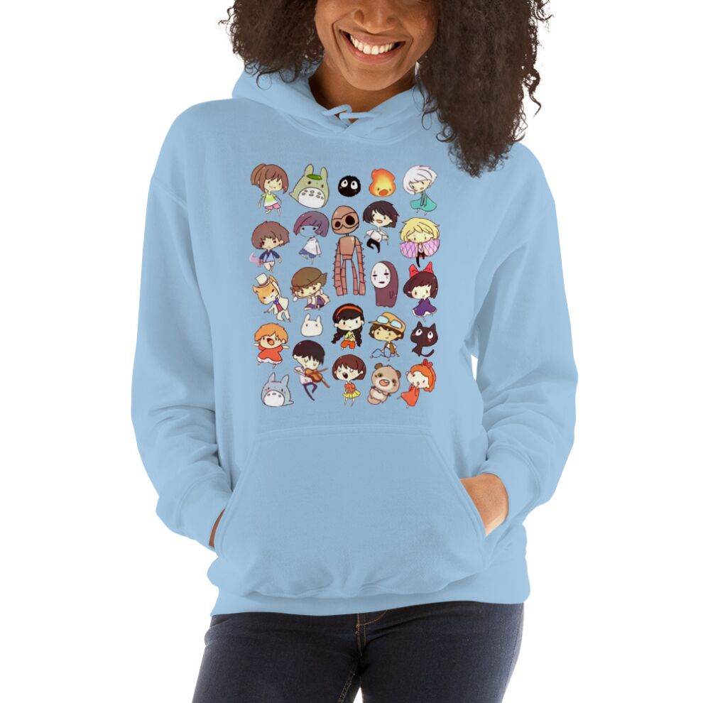 Ghibli Chibi Characters Collections Cute Hoodie - Studio Ghibli Merch ...