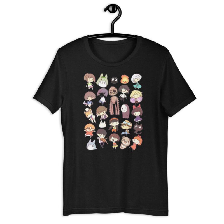 Ghibli Chibi Characters Collections Cute T Shirt - Studio Ghibli Merch ...