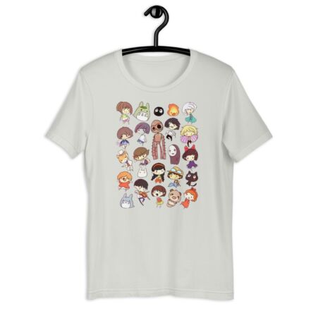 Ghibli Chibi Characters Collections Cute T Shirt - Studio Ghibli Merch ...