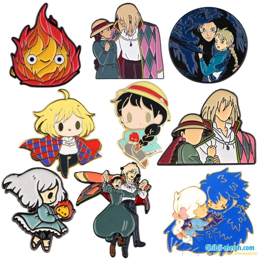 Howls And Sophie Cute Enamel Pinx 8 Styles