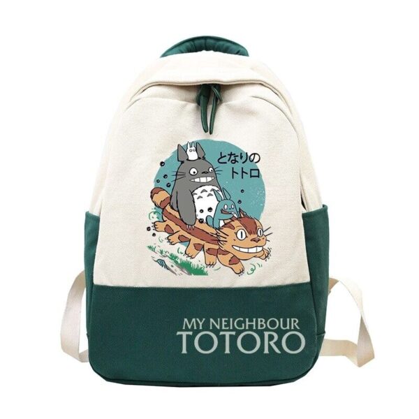 My Neighbor Totoro Canvas Backpack 4 Option - Studio Ghibli Merch Store ...