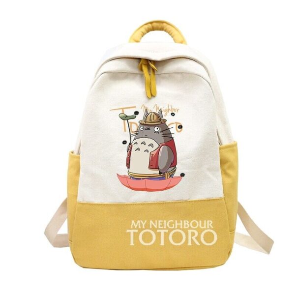 My Neighbor Totoro Canvas Backpack 4 Option - Studio Ghibli Merch Store ...