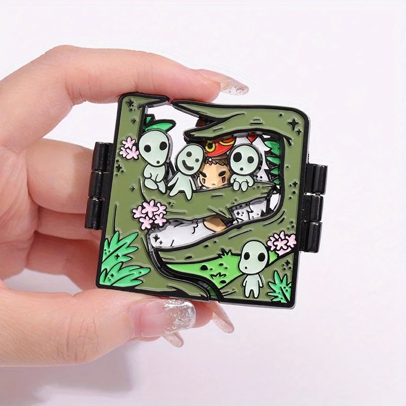 Princess Mononoke Shan Kodama Enamel Hard Pin (3 Styles) | Ghibli Merch ...