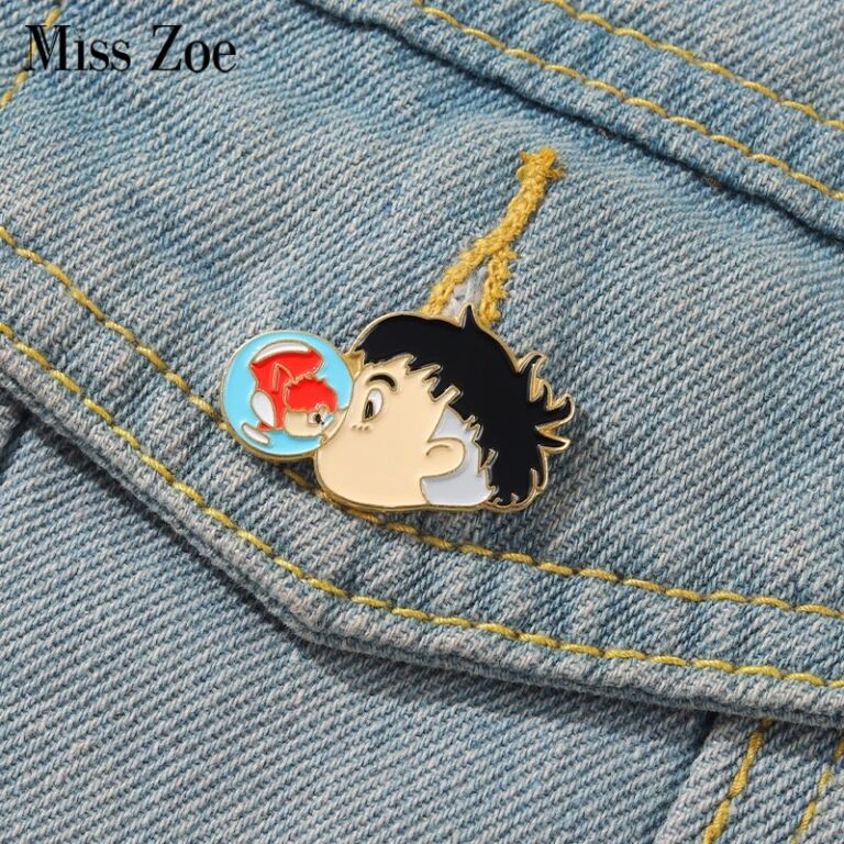 Ponyo Kiss Sosuke Enamel Pin - Ghibli Merch Store - Official Studio ...