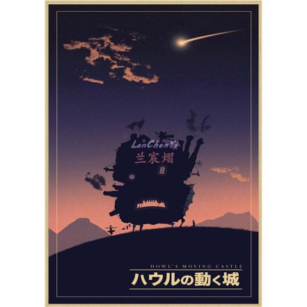 Howls Moving Castle Vintage Decor Posters (11 Styles) - Ghibli Merch ...