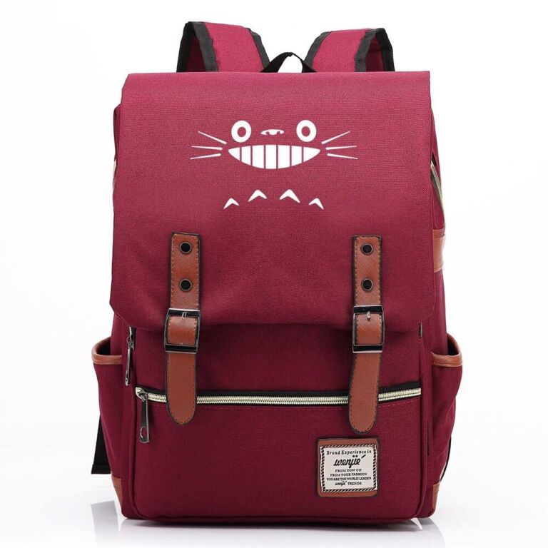 Totoro Canvas Backpack Travel Schoolbag - Ghibli Merch Store - Official ...