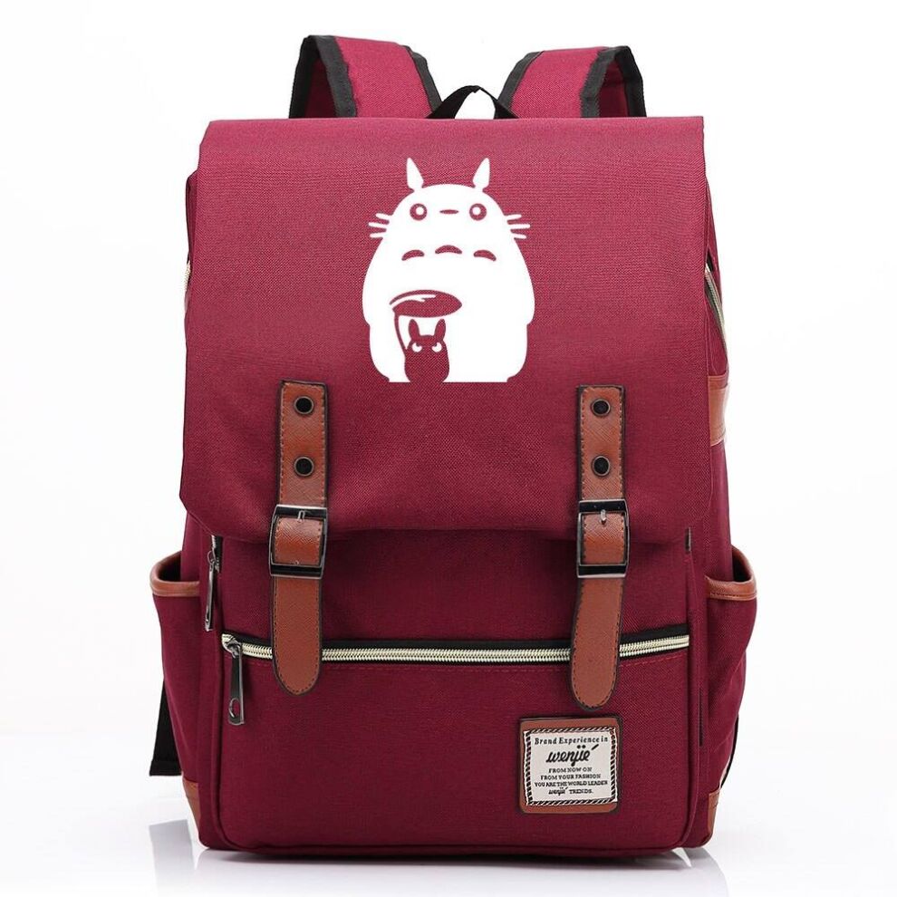 Totoro Hold Leaf Backpack For School Bag New 2024