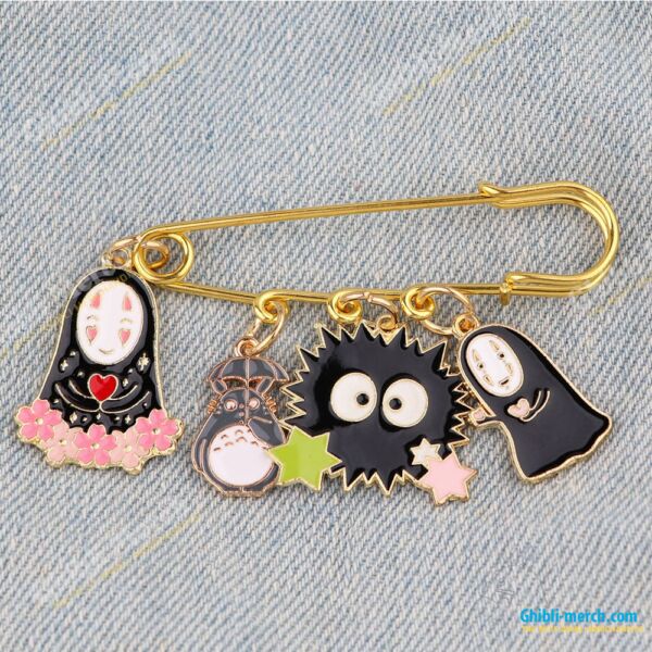 Studio Ghibli Brooch (No-Face And Totoro Pin) | Studio Ghibli Merch ...