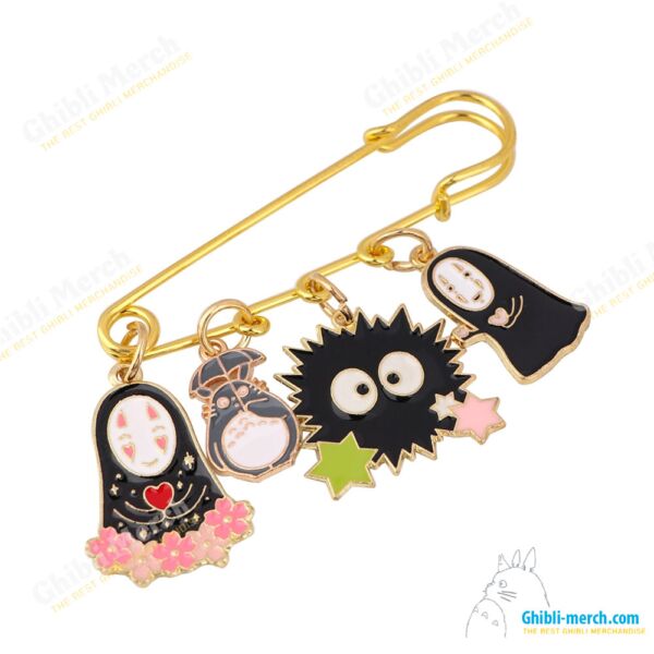 Studio Ghibli Brooch (No-Face And Totoro Pin) | Ghibli Merch Store ...