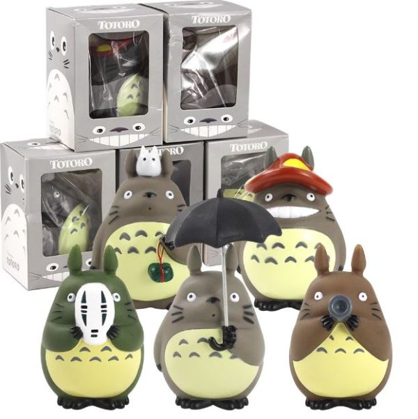Totoro Umbrella Figure Mini 5Pcs/Set - Ghibli Merch Store - Official ...