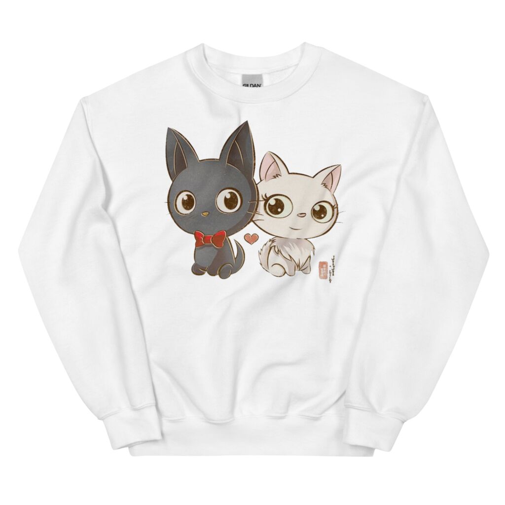Jiji And Lily Chibi Style Sweatshirt - Ghibli Merch Store - Official ...