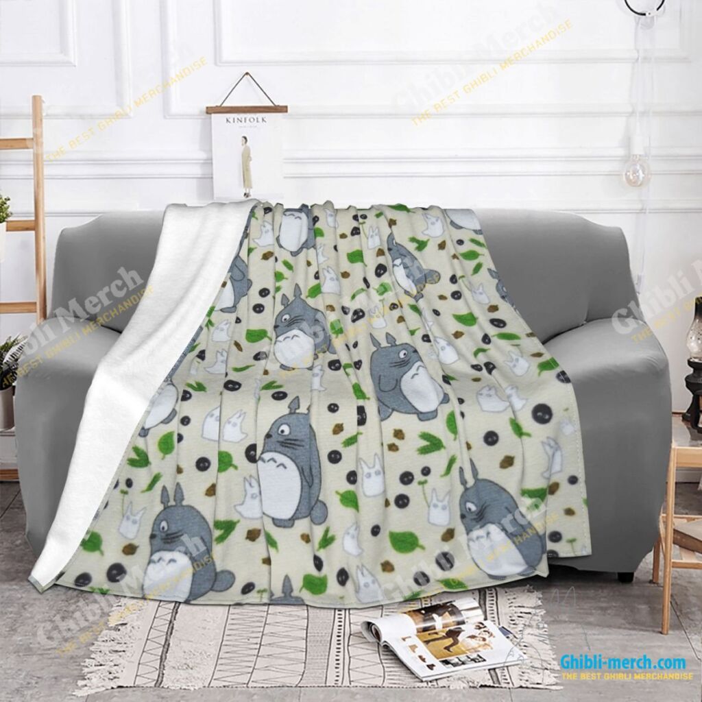 Totoro Blanket Pattern Lightweight And Super Soft - Ghibli Merch Store ...