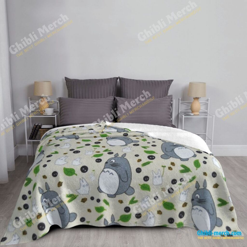 Totoro Blanket Pattern Lightweight And Super Soft - Ghibli Merch Store ...
