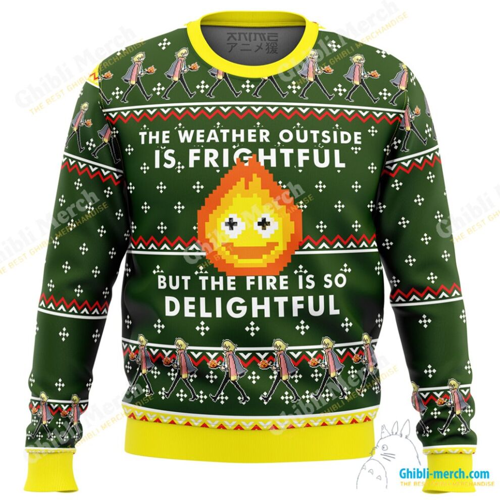 Studio Ghibli Princess Mononoke Ugly Christmas Sweater New 2024 ...