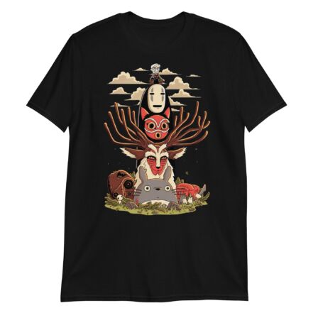 Princess Mononoke Main Characters T Shirt - Ghibli Merch Store ...