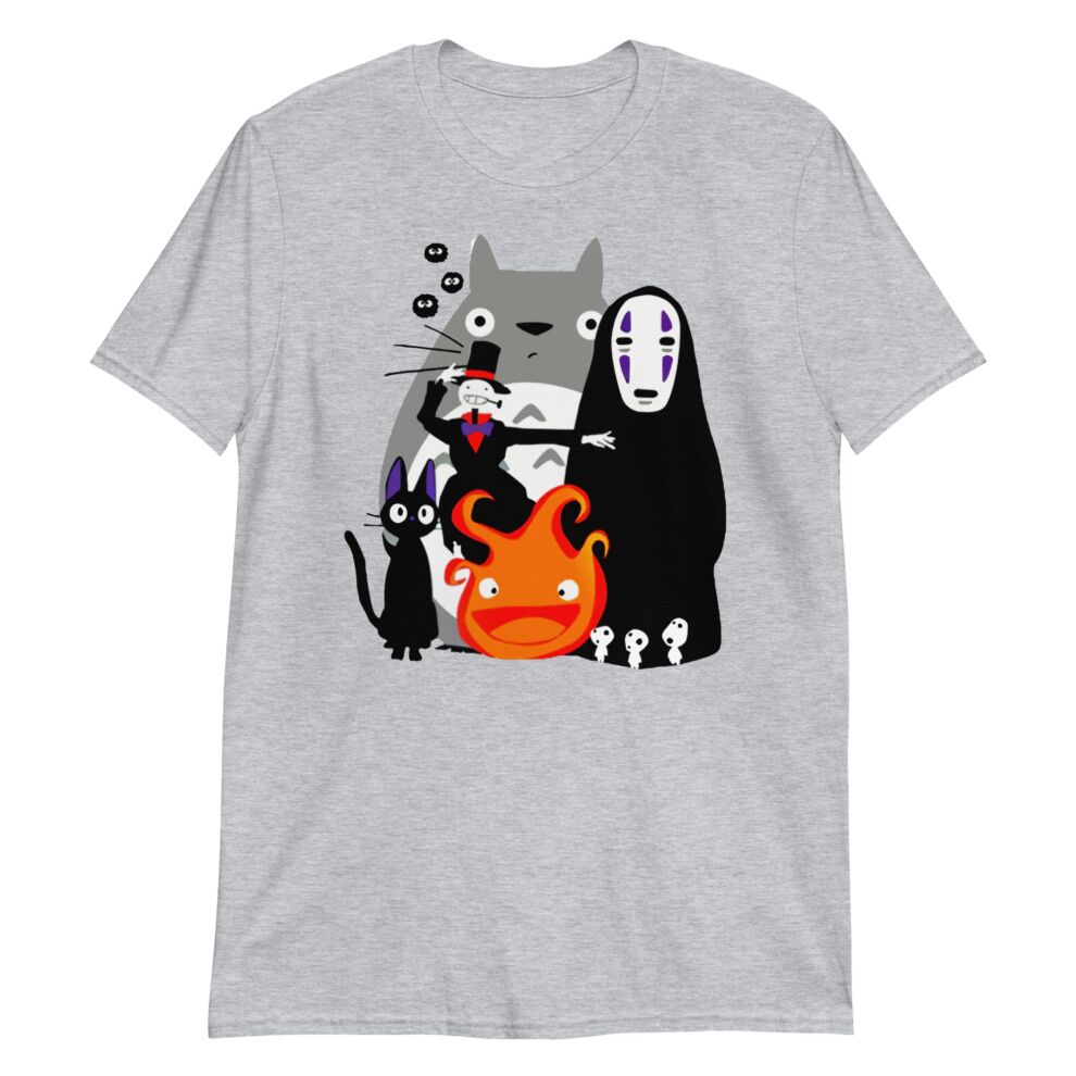 Ghibli Main Characters Unisex T-Shirt - Ghibli Merch Store - Official ...