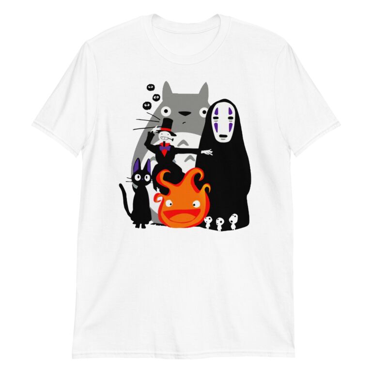 Ghibli Main Characters Unisex T-Shirt - Ghibli Merch Store - Official ...