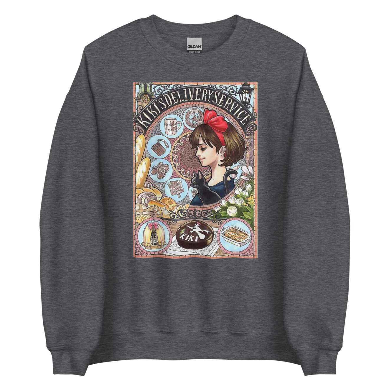 Kiki's Delivery Service Portrait Art Sweatshirt - Studio Ghibli Merch ...