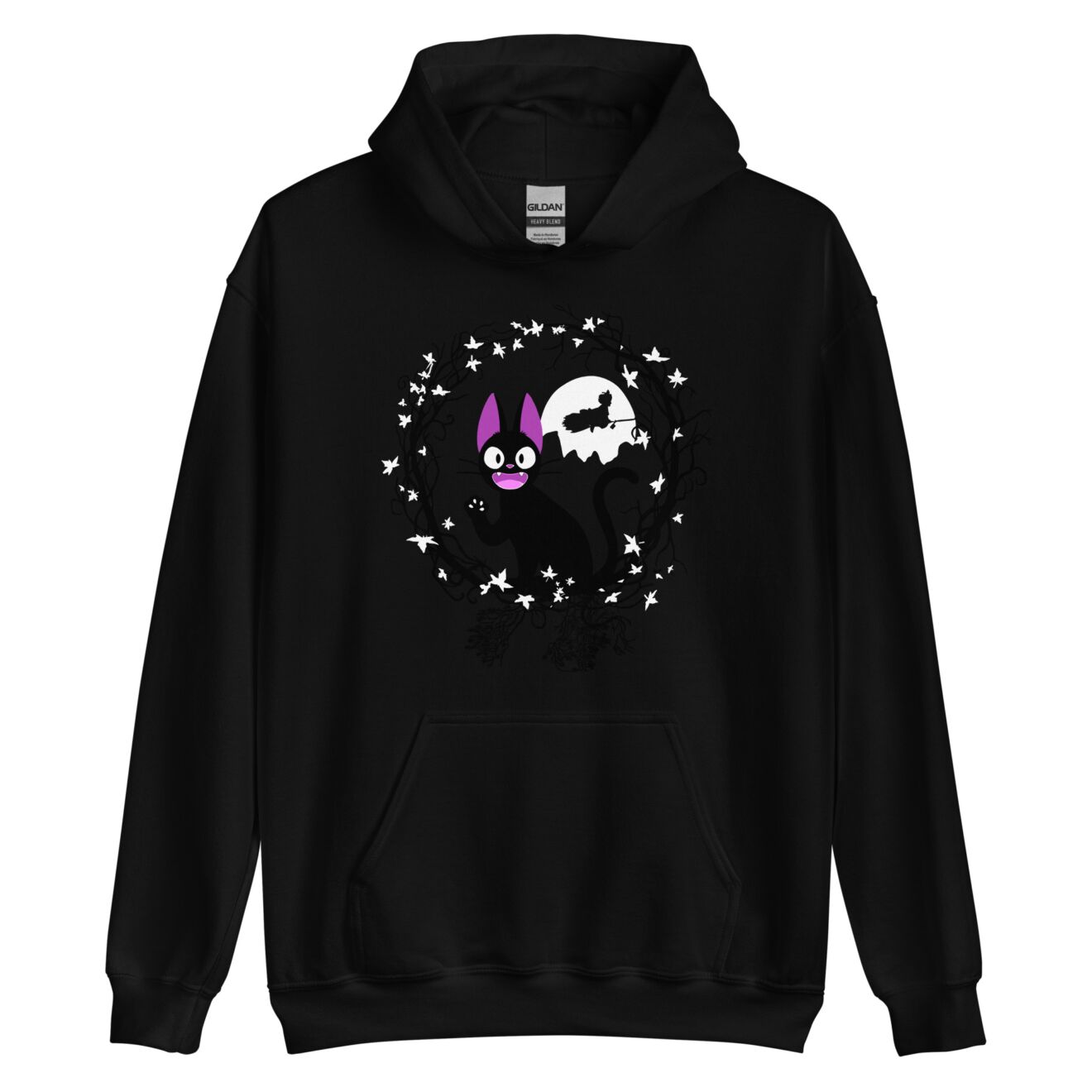 Kiki Delivery Service Jiji Funy Hoodie - Ghibli Merch Store - Official ...