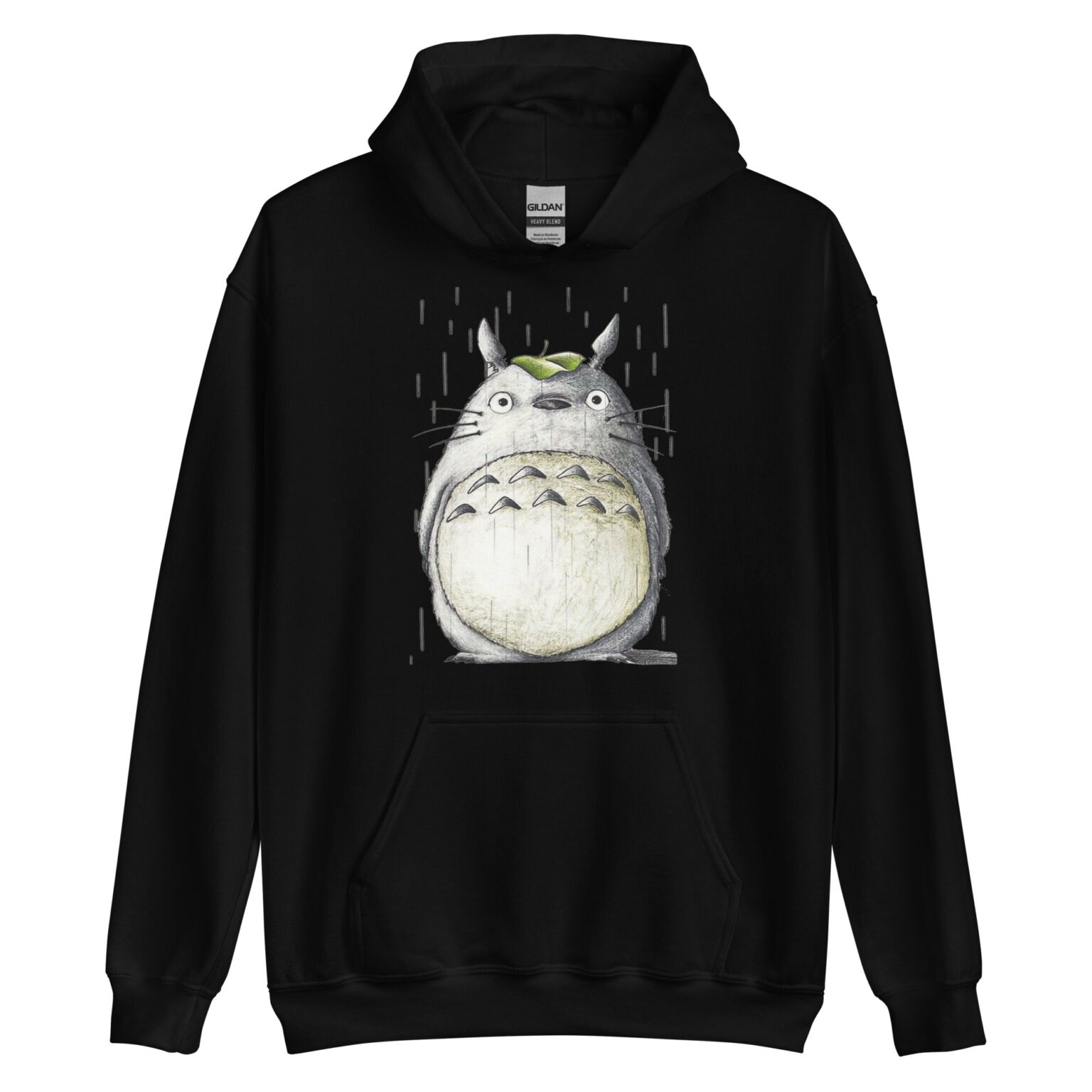 Totoro Vintage In The Rain Hoodie - Ghibli Merch Store - Official ...