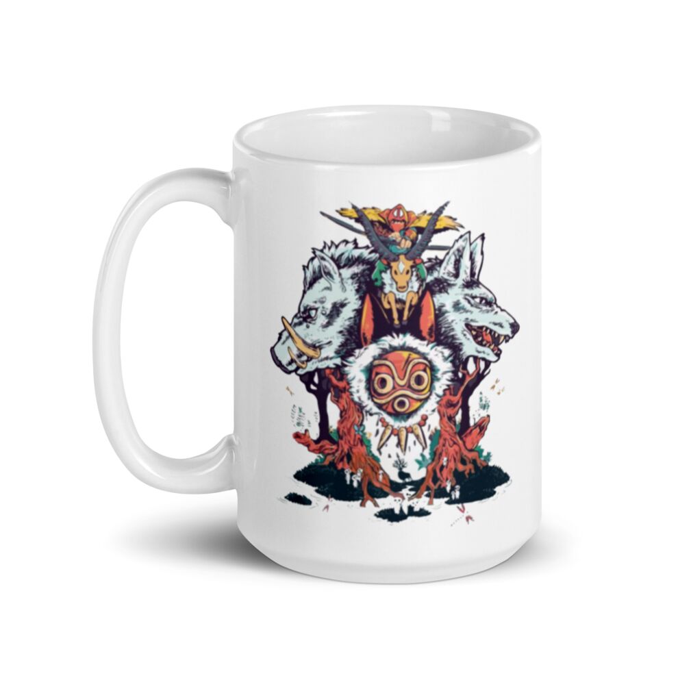 Princess Mononoke Main Characters Mug - Ghibli Merch Store - Official ...