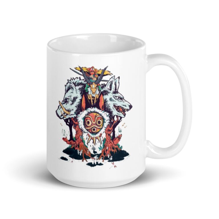 Princess Mononoke Main Characters Mug - Ghibli Merch Store - Official ...