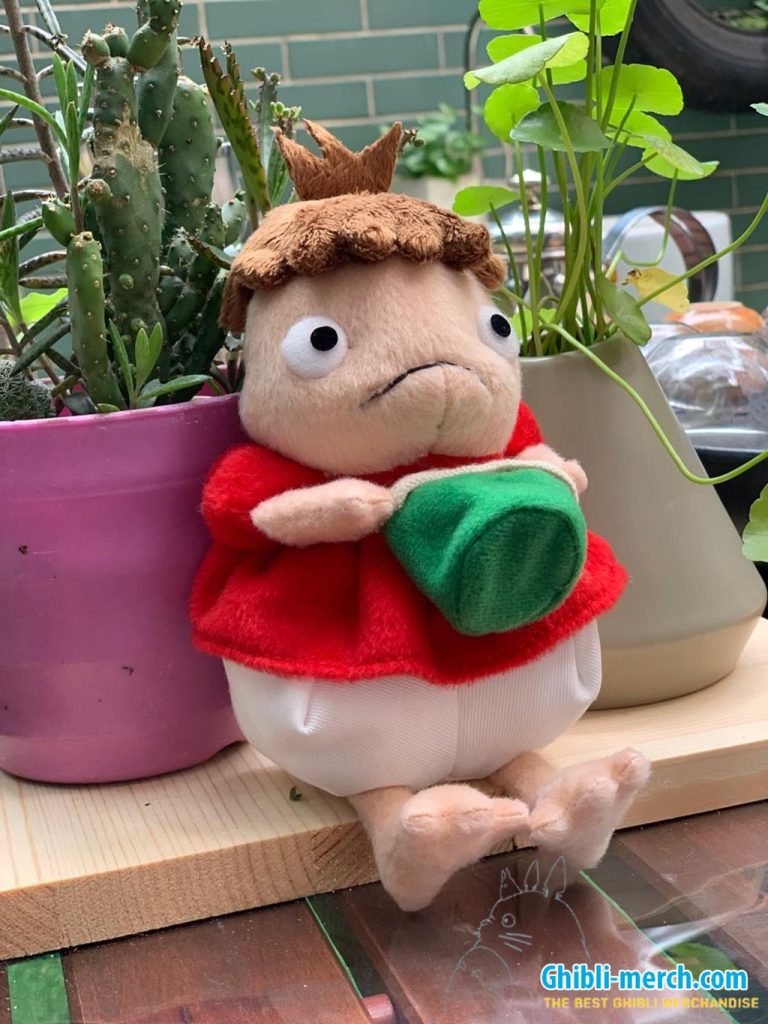 Ponyo Plush Toy 16cm With Bucket Hat | Ghibli Merch Store