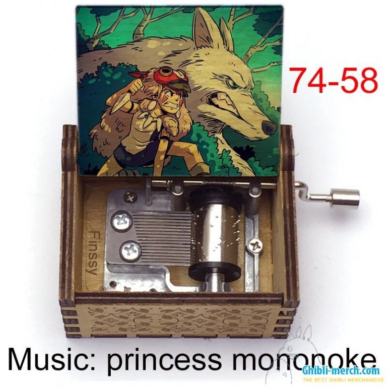 Princess Mononoke Music Box Amazing Gift Idea - Ghibli Merch Store ...