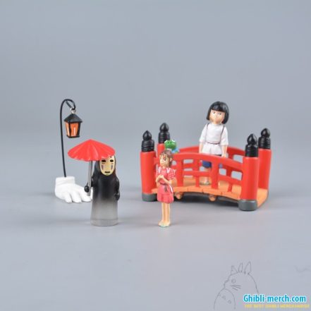 Spirited Away No Face Statue Set: No Face, Chihiro, Haku, Yubaba ...