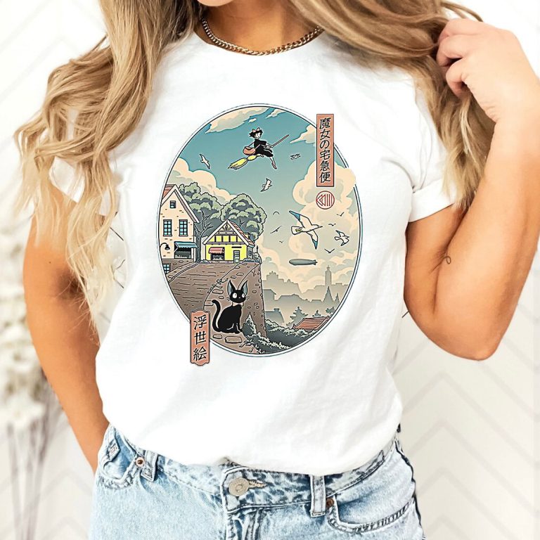 Kiki's Delivery Service Inspired Kiki And Jiji Vintage T-shirt - Studio ...