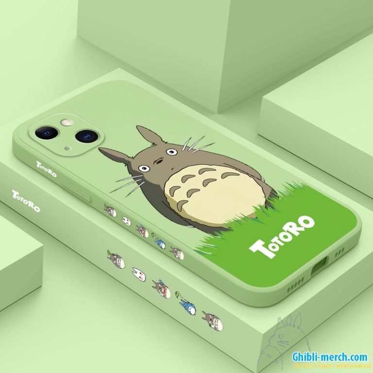 Totoro Grass IPhone Case (Totoro Stroll On Grass) | Ghibli Merch Store