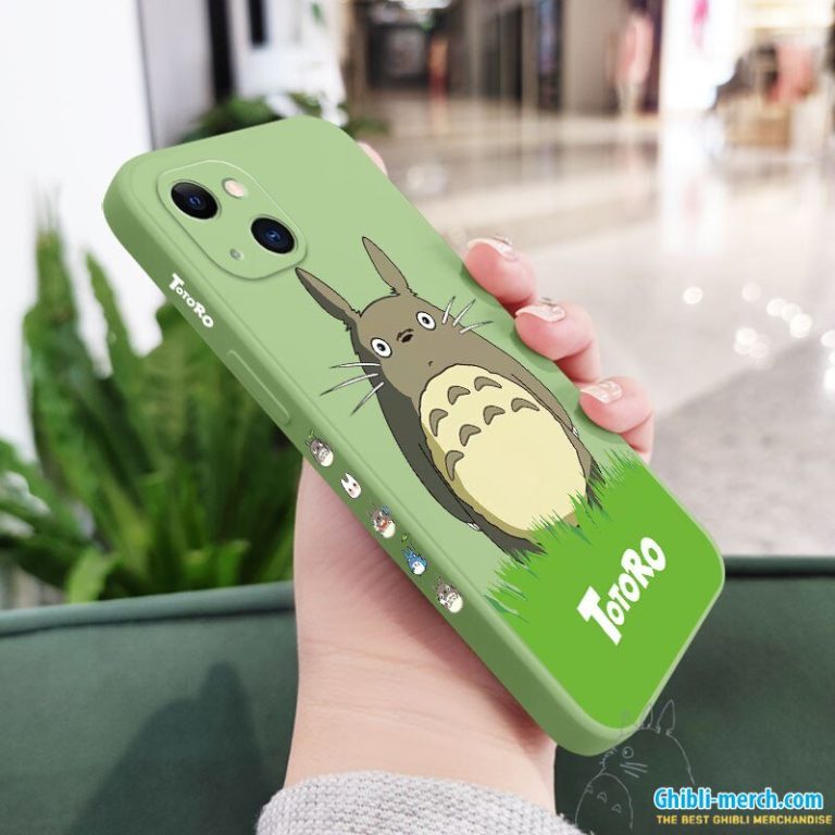 Totoro Grass IPhone Case (Totoro Stroll On Grass) | Ghibli Merch Store