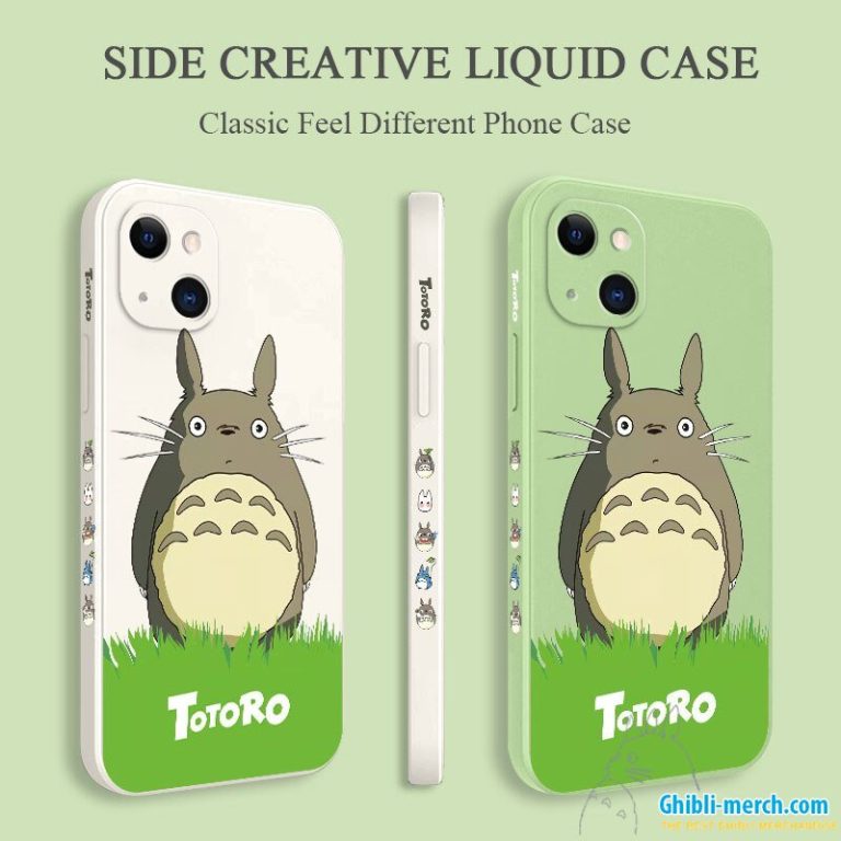 Totoro Grass IPhone Case (Totoro Stroll On Grass) | Ghibli Merch Store