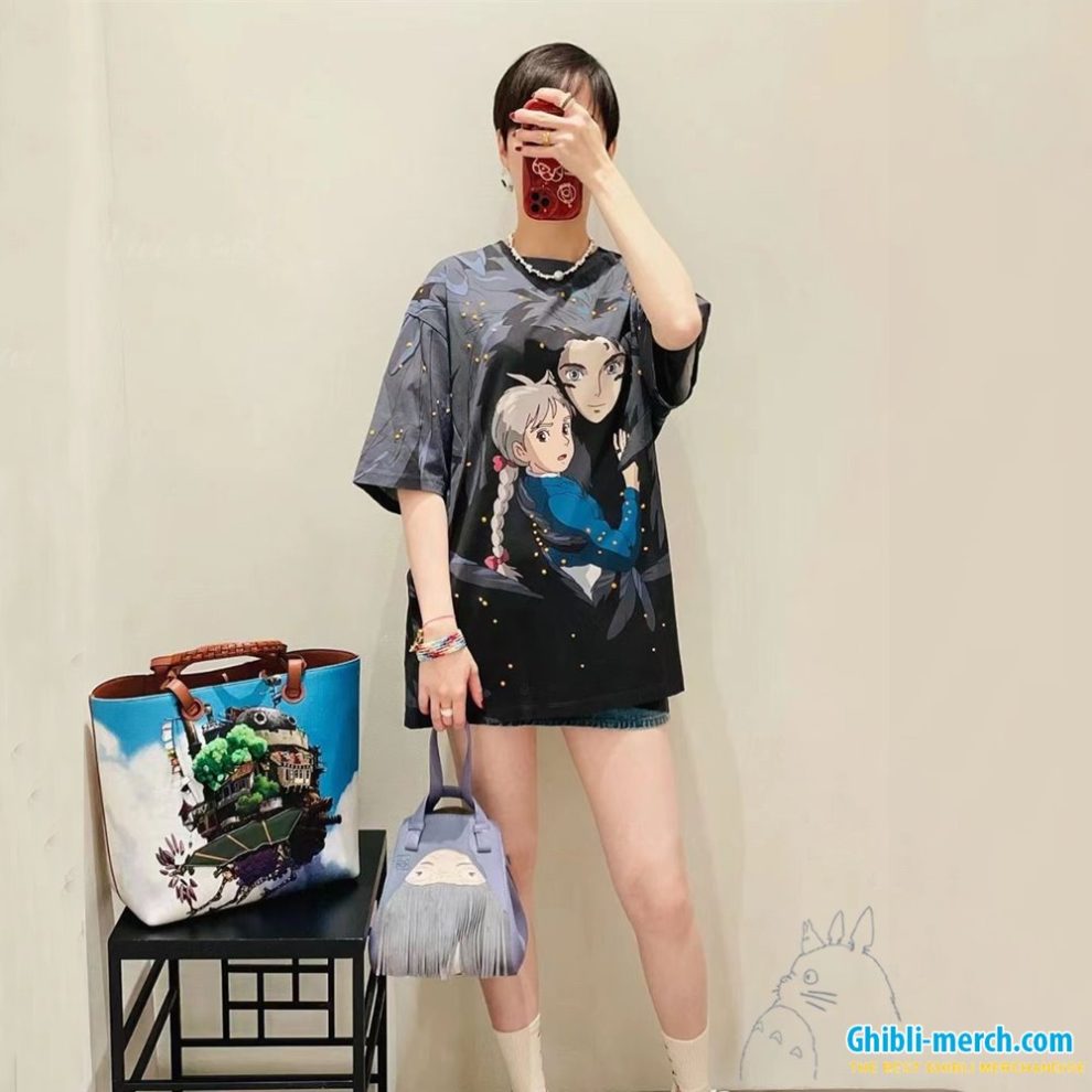 Howls Moving Castle Heen Dog Shirt Embroidery HOT 2024 | Ghibli Merch Store