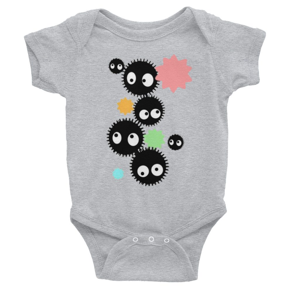 Soot Sprites Baby Costom Onesie Infant Bodysuit - Ghibli Merch Store ...