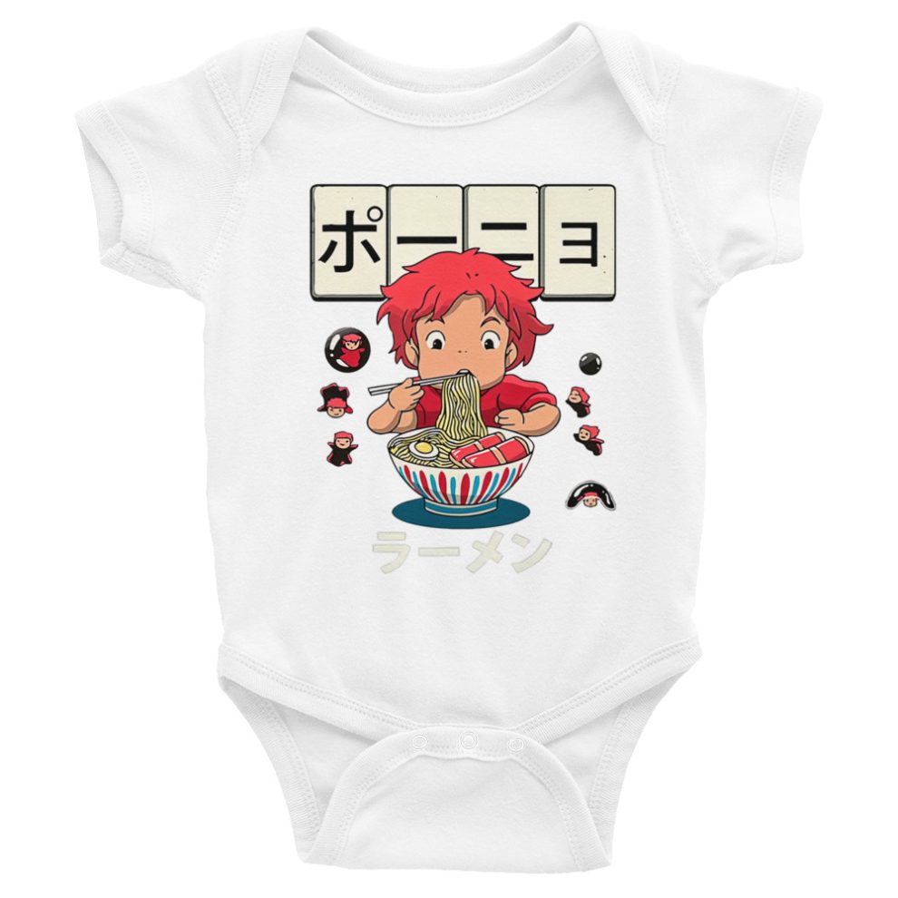 Ponyo First Ramen Onesie Infant Bodysuit - Ghibli Merch Store ...