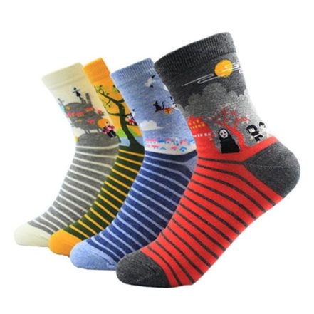 Studio Ghibli Characters Cute Socks (Totoro , Catbus, Soot Sprites, Ponyo )