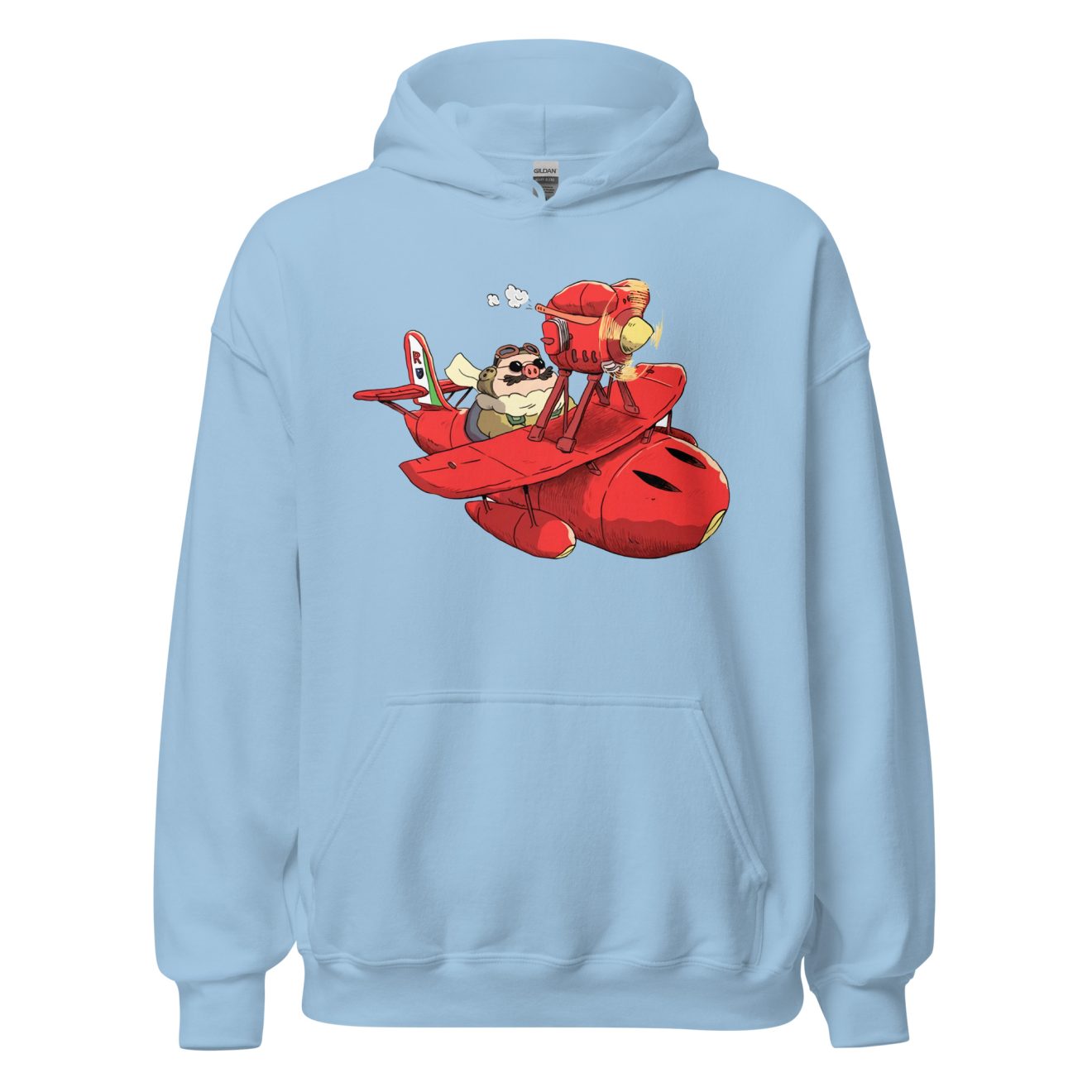 Porco Rosso Plane Sketch Hoodie – Kurenai No Buta Studio Ghibli Hoodie ...