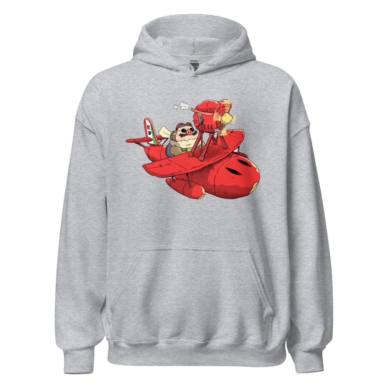 Porco Rosso Plane Sketch Hoodie – Kurenai No Buta Studio Ghibli Hoodie ...