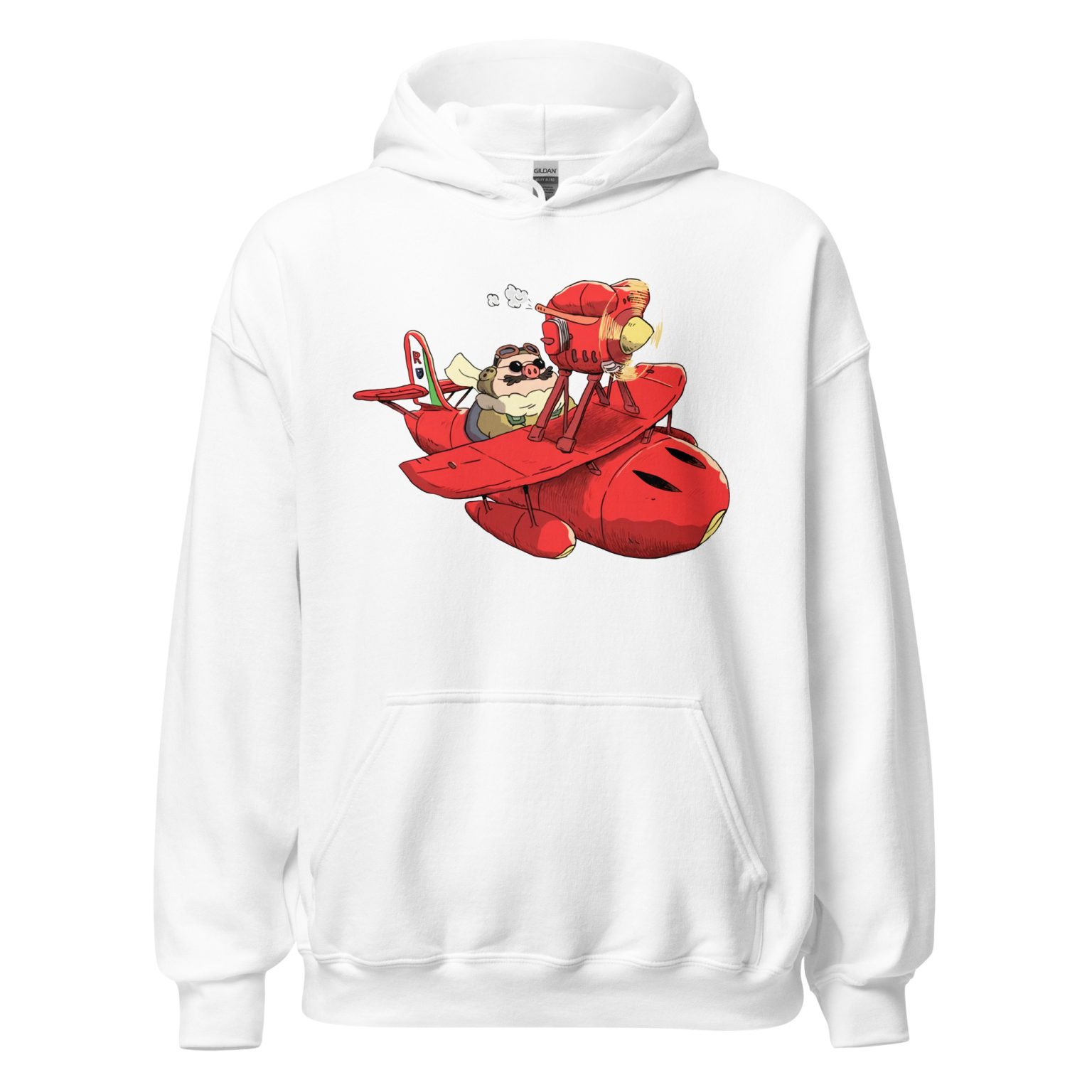 Porco Rosso Plane Sketch Hoodie – Kurenai No Buta Studio Ghibli Hoodie ...