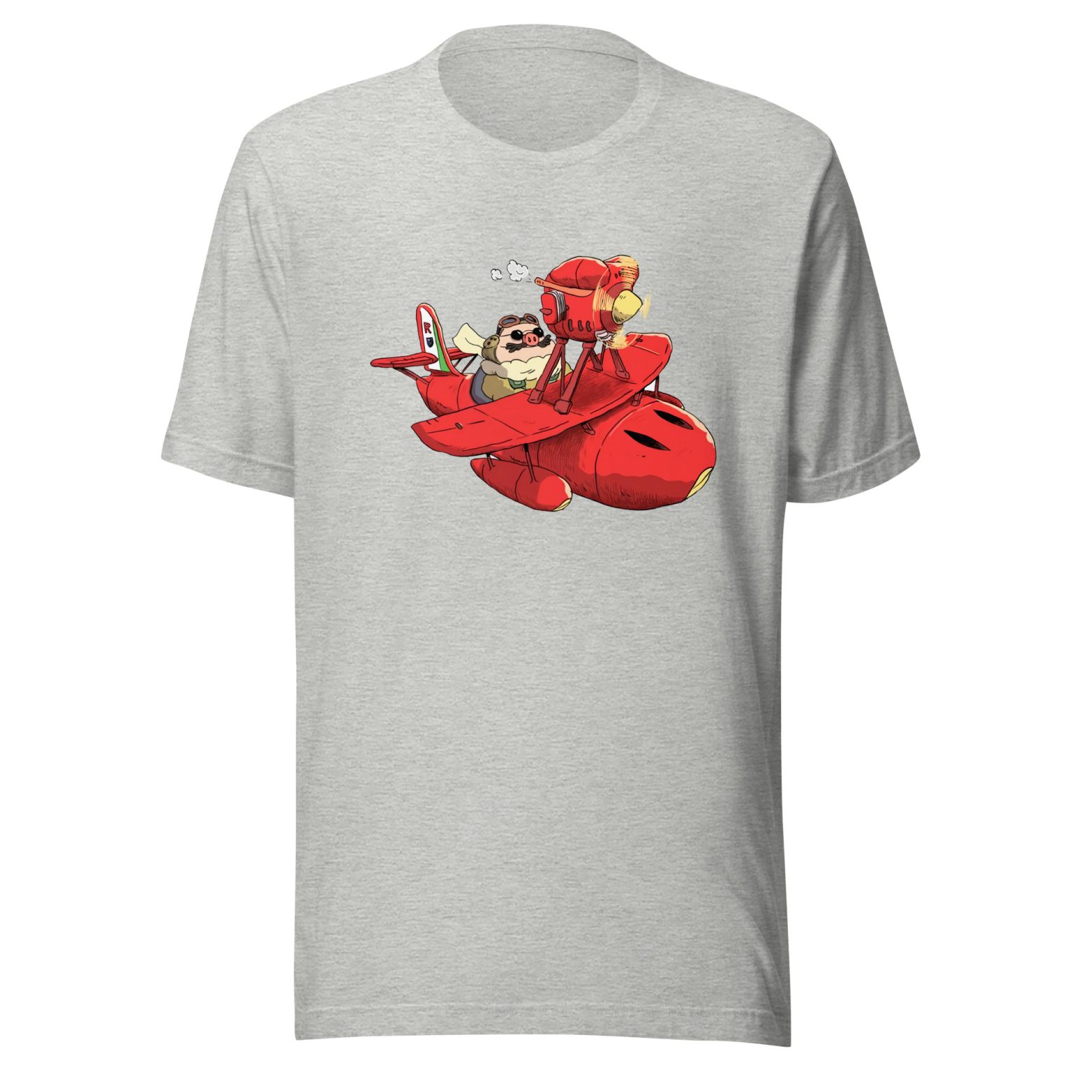 Porco Rosso Plane Sketch T-Shirt - Kurenai No Buta Studio Ghibli Shirt ...