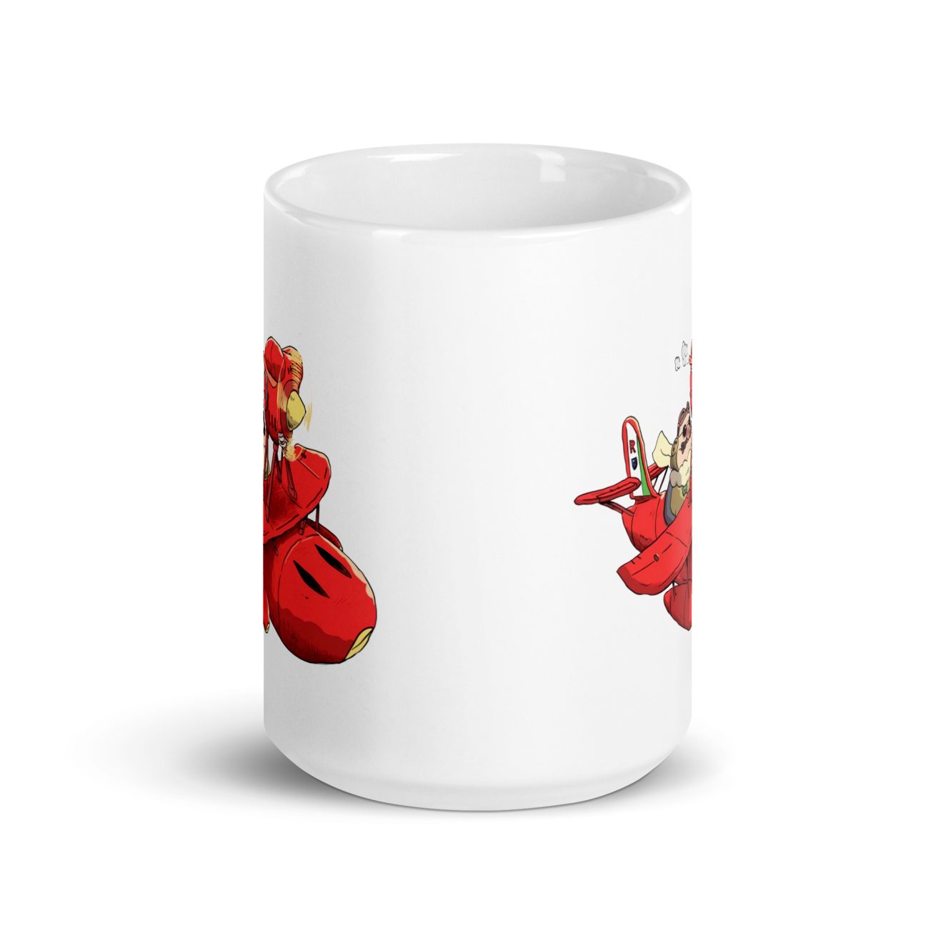 Porco Rosso Plane Sketch Mug - Kurenai No Buta Studio Ghibli Cup ...