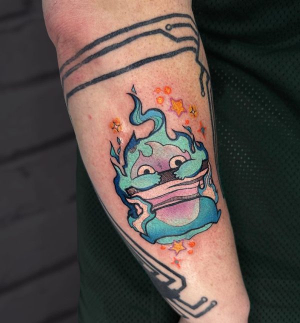 80 Best Howl's Moving Castle Calcifer Tattoo Ideas New 2024