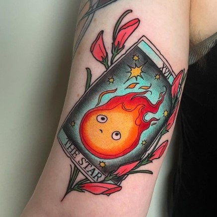 80 Enchanting Howl's Moving Castle Tattoo Ideas | Ghibli Merch
