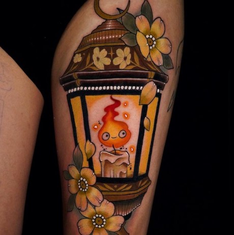 80 Enchanting Howl's Moving Castle Tattoo Ideas | Ghibli Merch