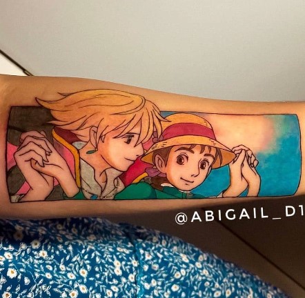 80 Enchanting Howl's Moving Castle Tattoo Ideas | Ghibli Merch